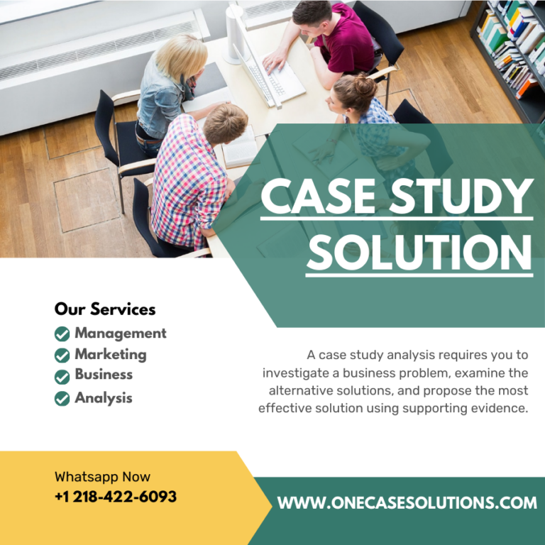 Case Study Solution | Hire Someone To Do Case Study